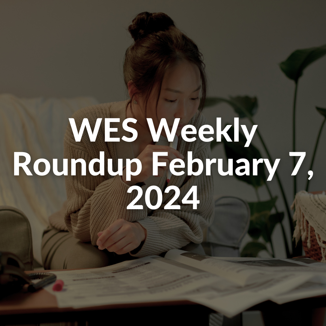 WES Weekly Roundup February 7, 2024 ... Knowledge Mobilization for Settlement