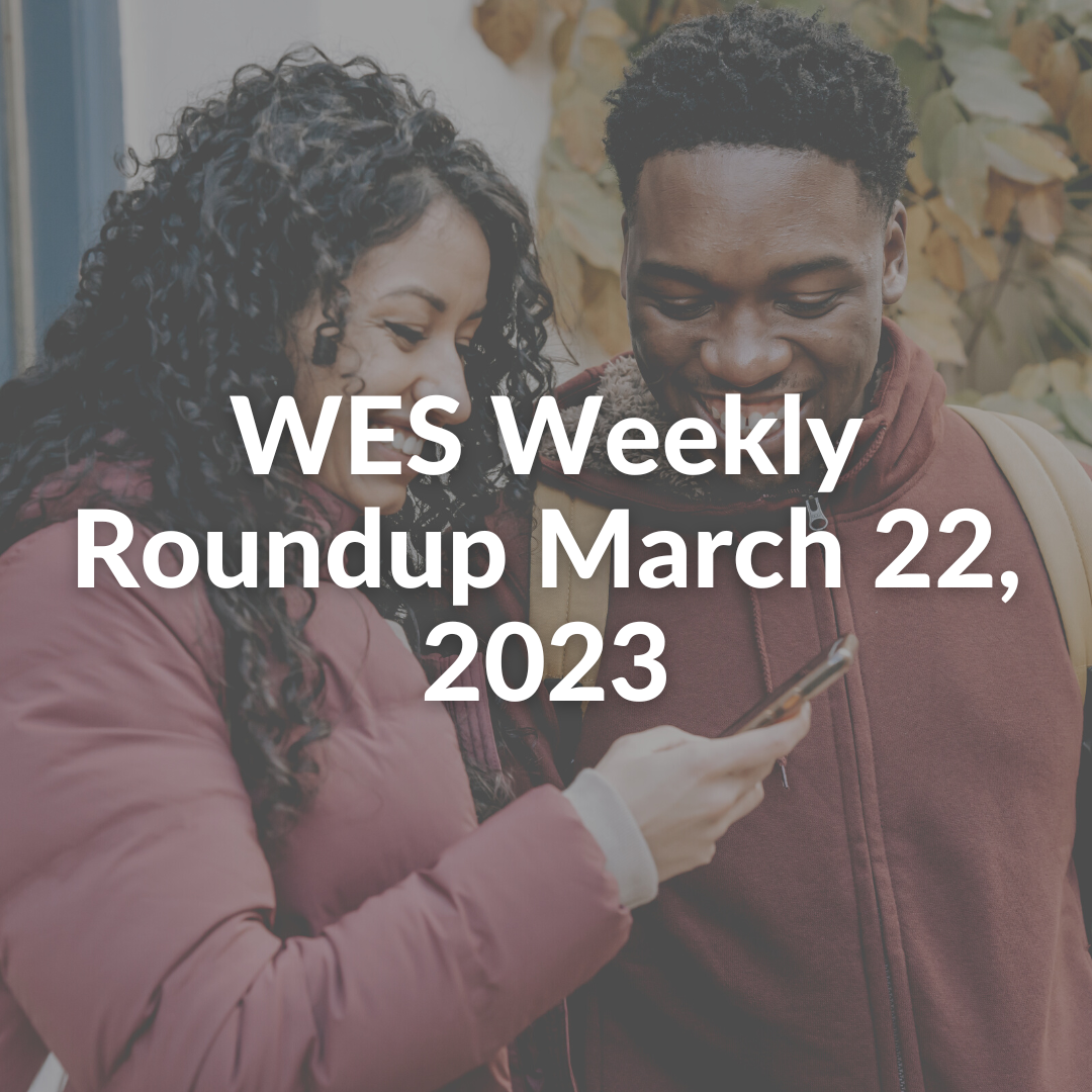 WES Weekly Roundup March 22, 2023 ... Knowledge Mobilization for Settlement