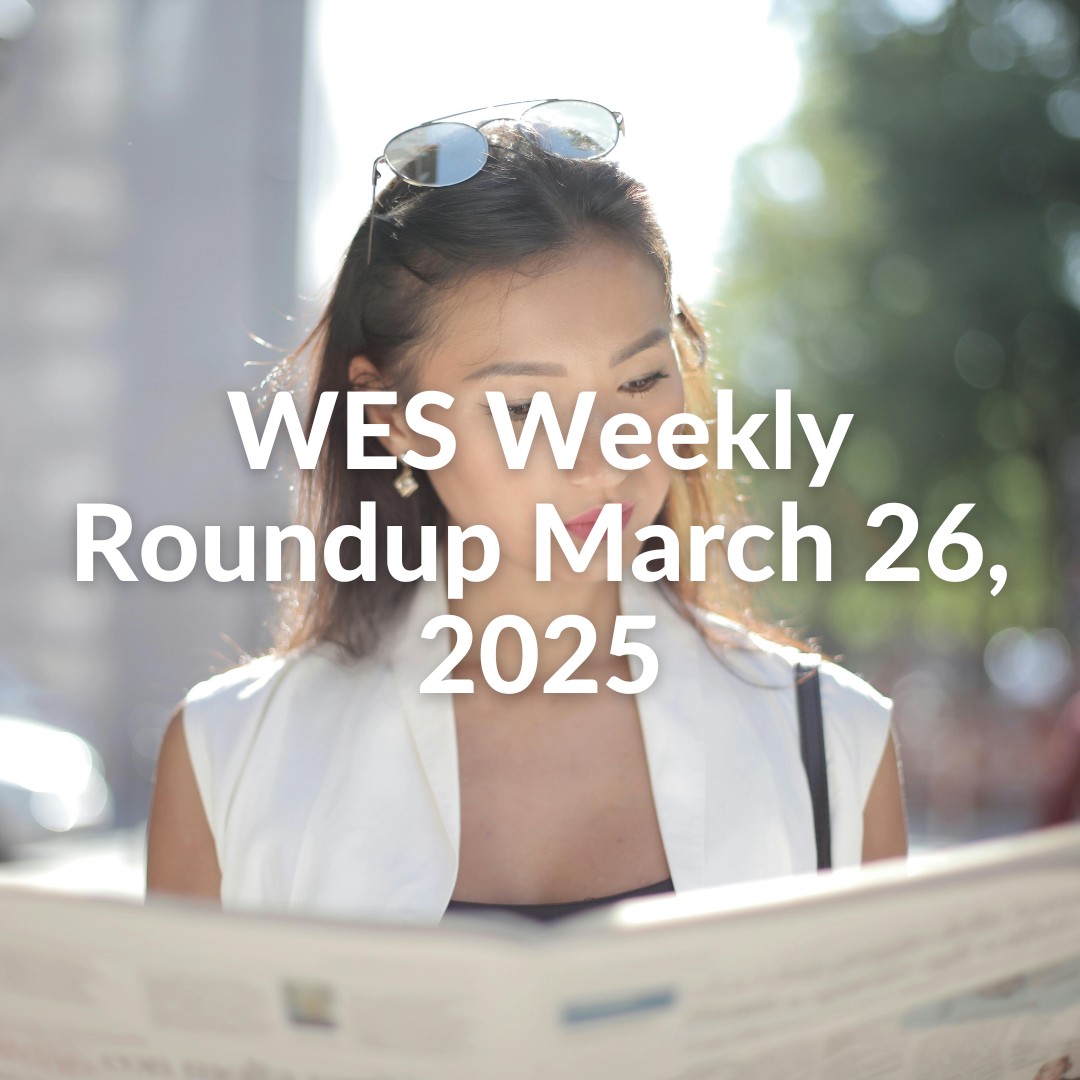 WES Weekly Roundup March 26, 2025 ... Knowledge Mobilization for Settlement