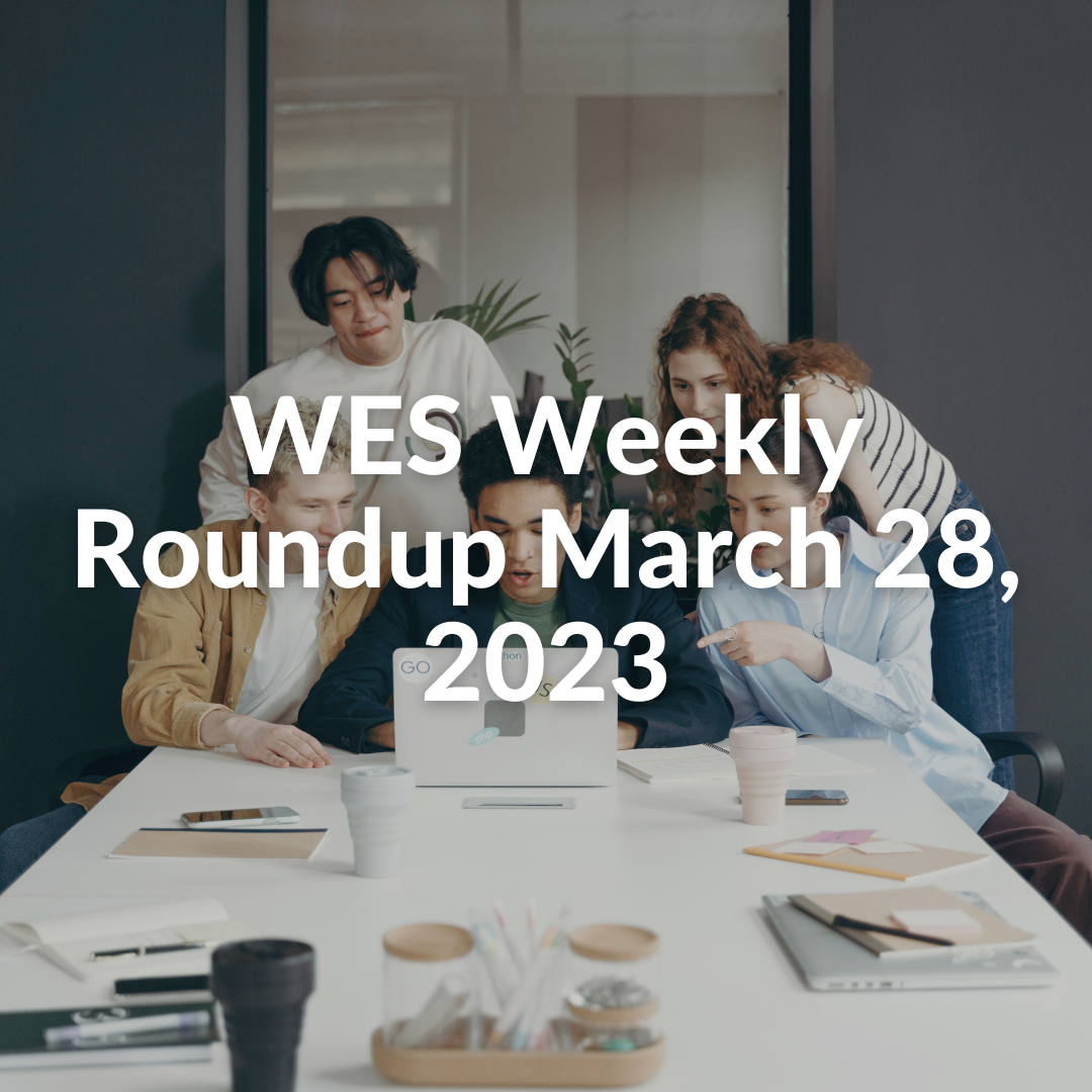 WES Weekly Roundup March 28, 2023 ... Knowledge Mobilization for Settlement