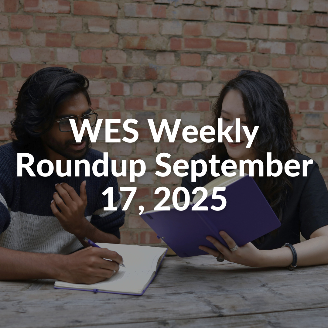 WES Weekly Roundup September 17, 2025 ... Knowledge Mobilization for ...