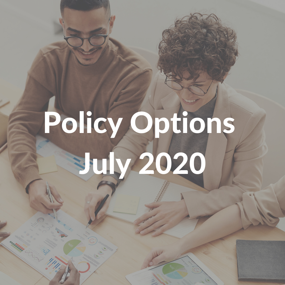 Policy Options - July 2020 ... Knowledge Mobilization for Settlement